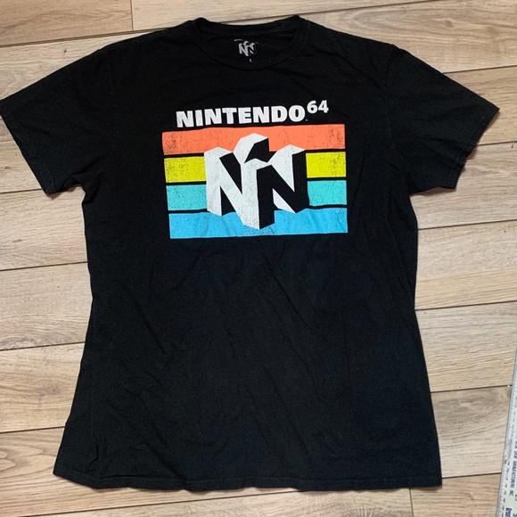 Nintendo | Shirts | Vintage Mens Logo Nintendo 64 N64 T Shirtsize ...